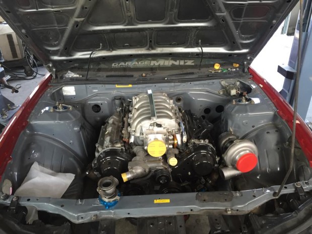 Nissan S15 with a Twin-turbo 1UZ-FE - engineswapdepot.com