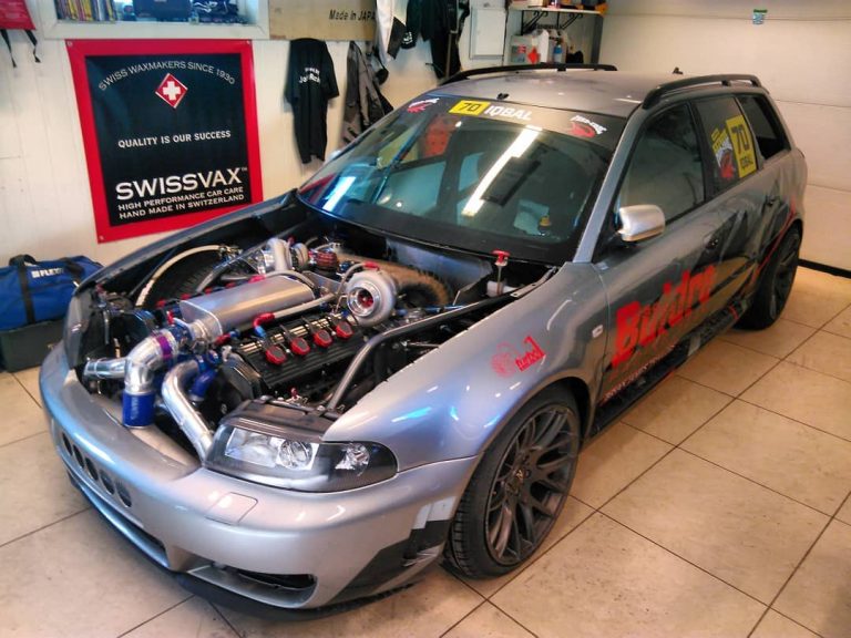 Watch an Audi RS4 with a Twin-Turbo 4.2 L V8 Drift and Reach 208 mph on Ice