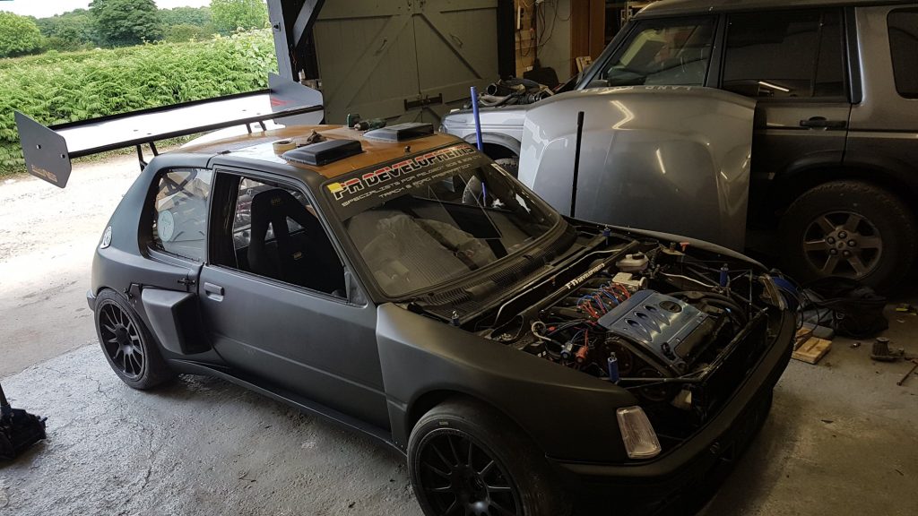 Peugeot 205 with Twin V6 Engines - engineswapdepot.com